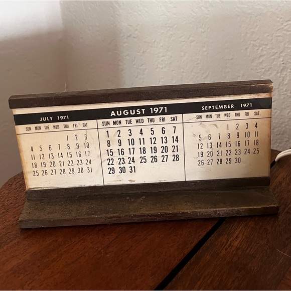 Vintage | Office | Vintage 971 197s Calendar | Poshmark